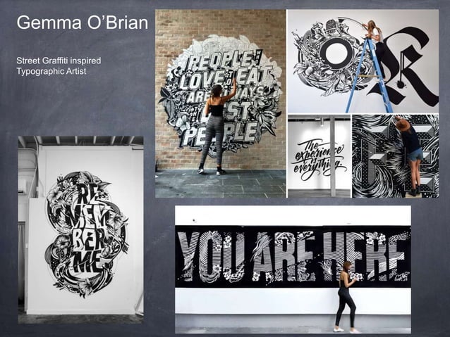 Yr9 GCSE Graphics Typography Artists Task Two June 2022.ppt | Drawing ...