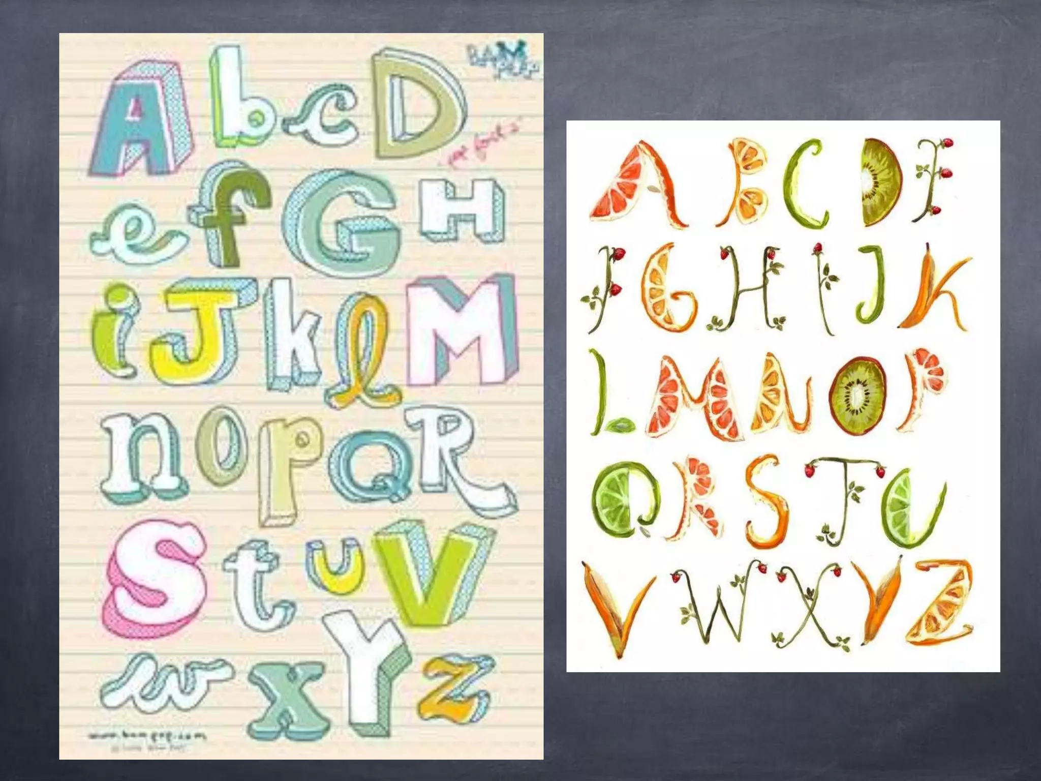 Yr9 gcse graphics typography project task 3 handrawn alphabet | PPT