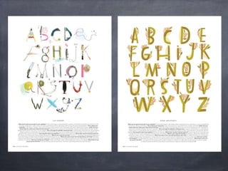 Yr9 gcse graphics typography project task 3 handrawn alphabet | PPT