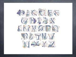 Yr9 gcse graphics typography project task 3 handrawn alphabet | PPT