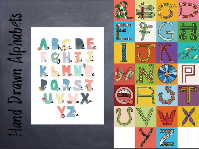 Yr9 gcse graphics typography project task 3 handrawn alphabet | PPT