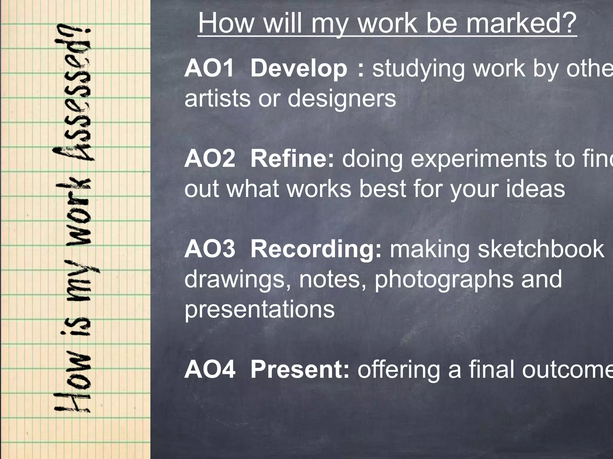 Yr9 gcse graphics typography task 1 photographic alphabet | PPT