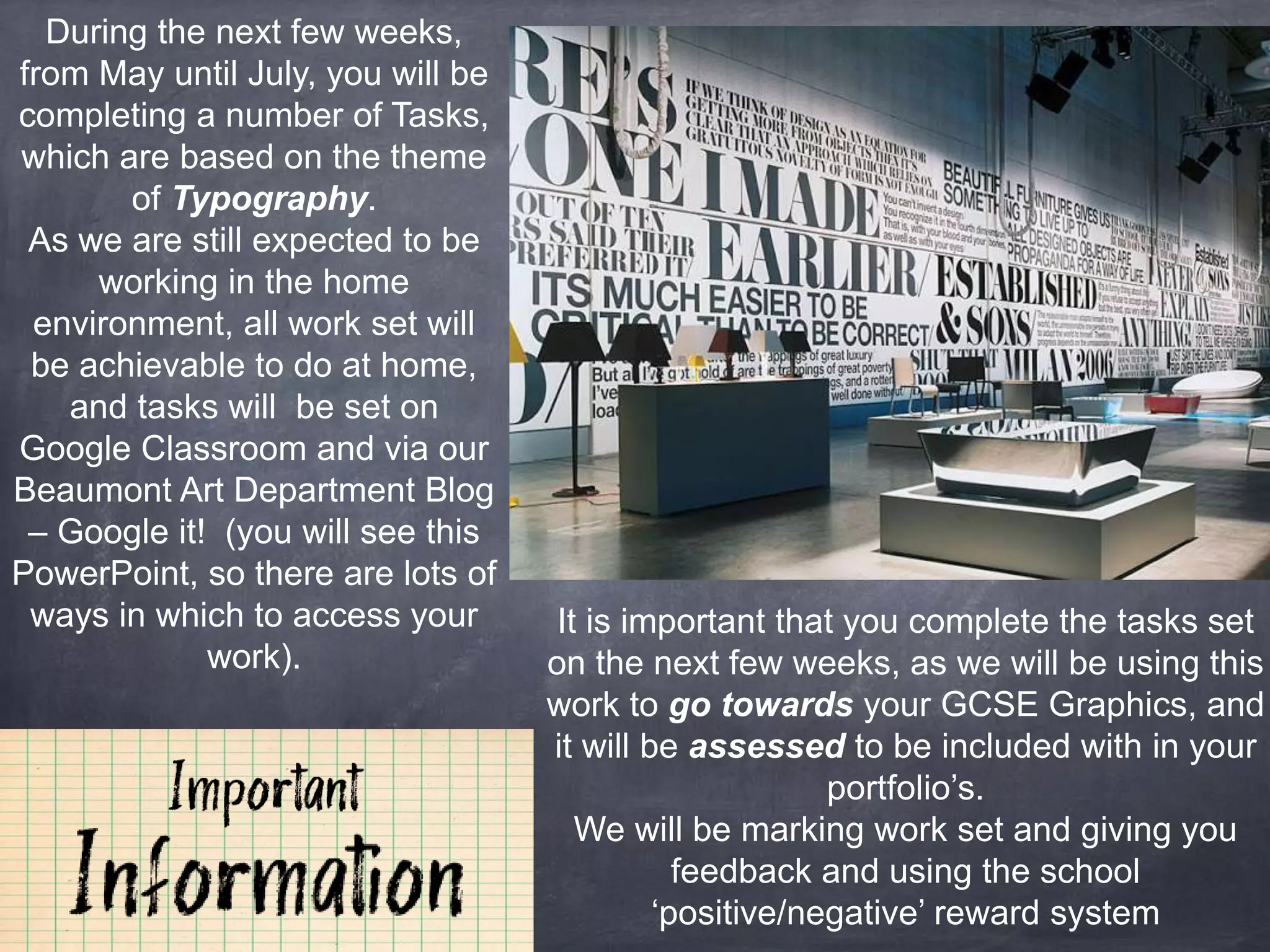 Yr9 gcse graphics typography task 1 photographic alphabet | PPT