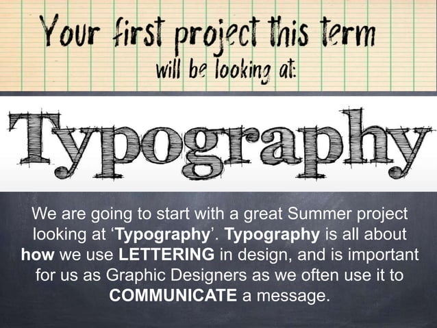 Yr9 gcse graphics typography task 1 photographic alphabet | PPT