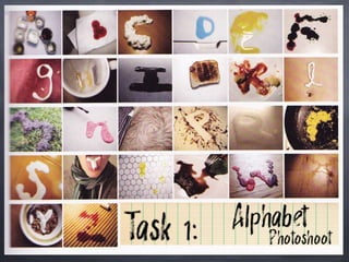 Yr9 gcse graphics typography task 1 photographic alphabet | PPT