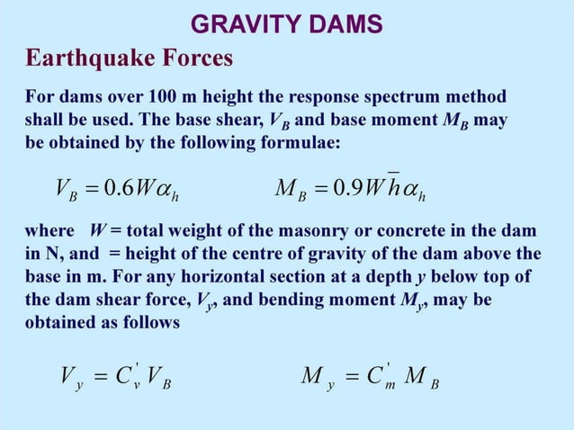Force acting on gravity dam | PDF | Geology | Science