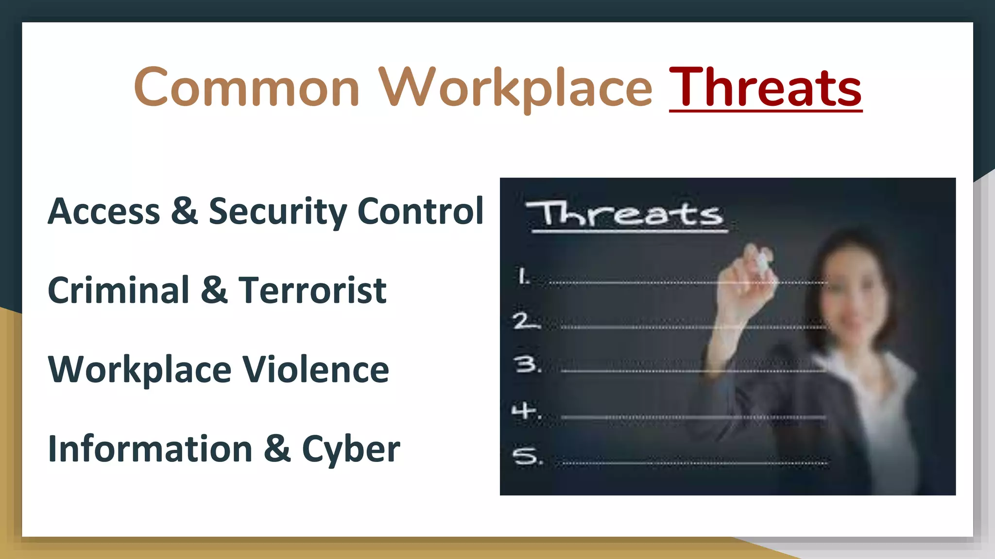Workplace Security Awareness-Part 1 | PPTX