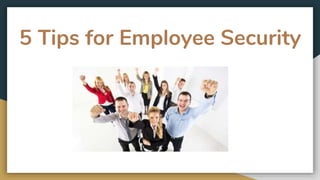 Workplace Security Awareness-Part 1 | PPTX