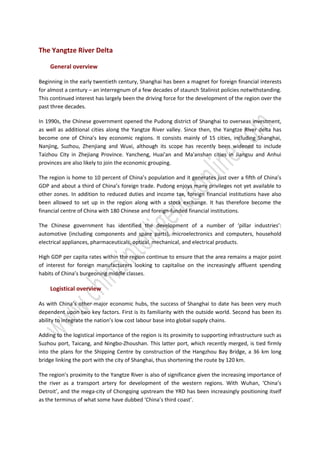 YRD Logistics Overview | PDF