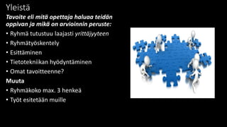 Yritysprojekti | PPT