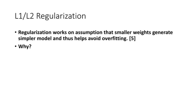 Regularization in deep learning | PPTX | Technology & Computing