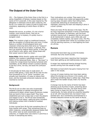 YS1- The Outpost of the Outer Ones.pdf rpg | PDF
