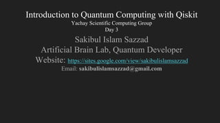 Introduction to Quantum Computing with Qiskit | PPTX