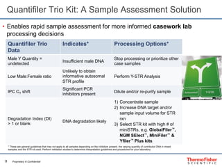 Quantifiler™ Trio: Decision-support to help streamline Sexual Assault ...