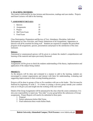 Sm course outline final | PDF