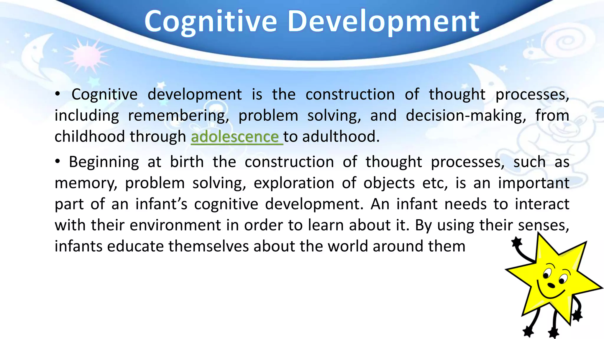 emotional and cognitive development of infants | PPTX