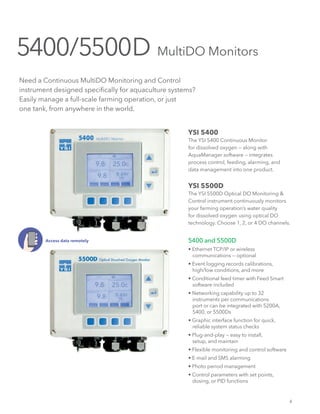 YSI aquaculture monitoring & control w24 02 0712 | PDF