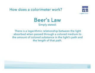 YSI Colorimeter Products Intro Webinar | PDF