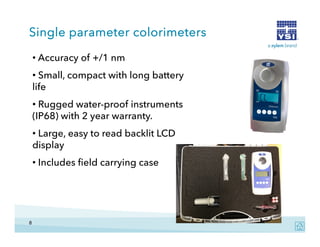 YSI Colorimeter Products Intro Webinar | PPT