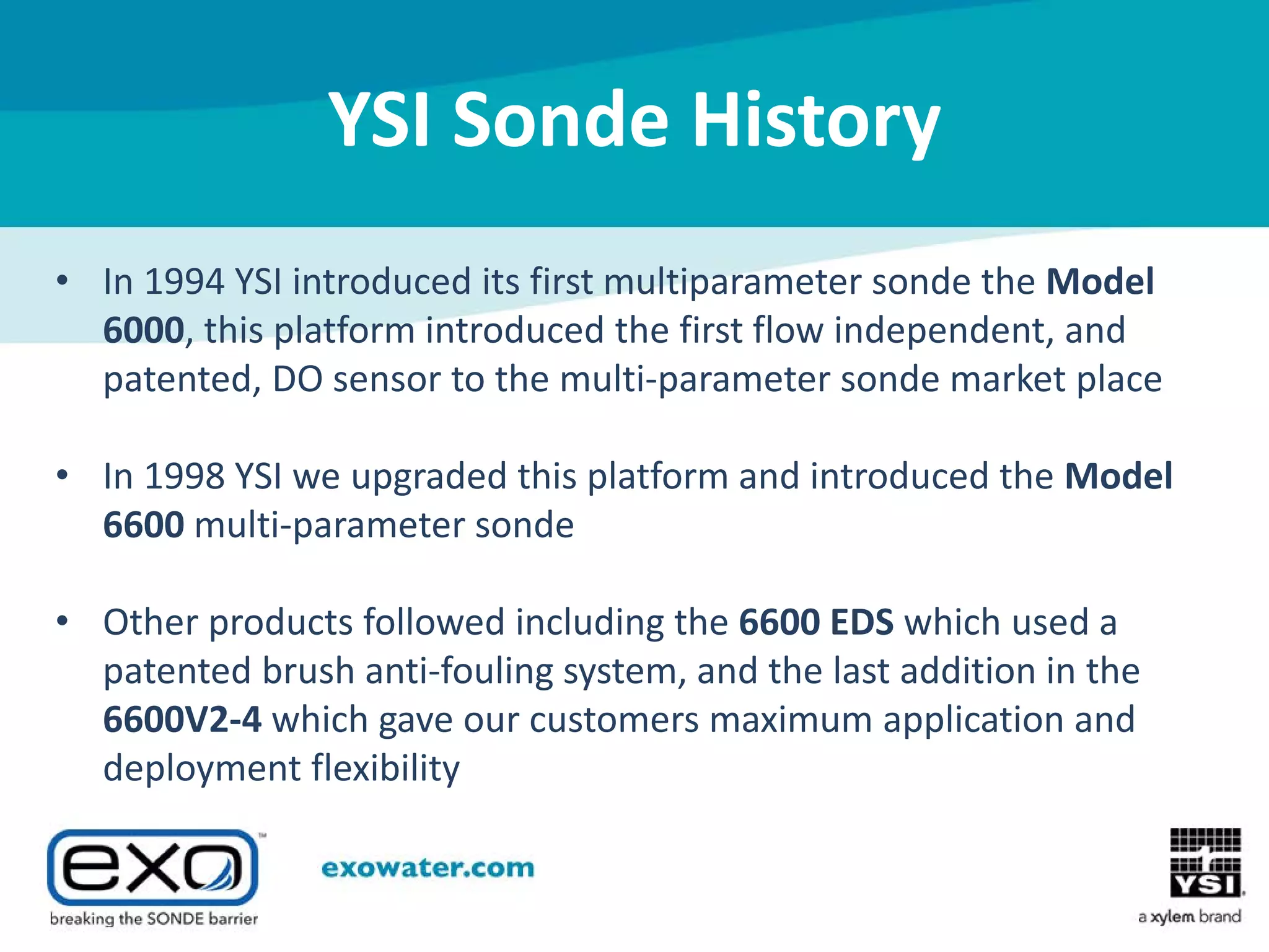 YSI Extending your Water Quality Deployment Times with EXO Sondes | PDF