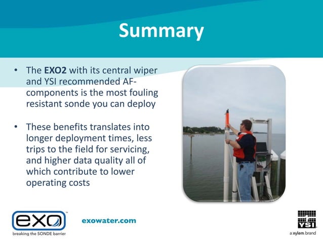 YSI Extending your Water Quality Deployment Times with EXO Sondes | PPT