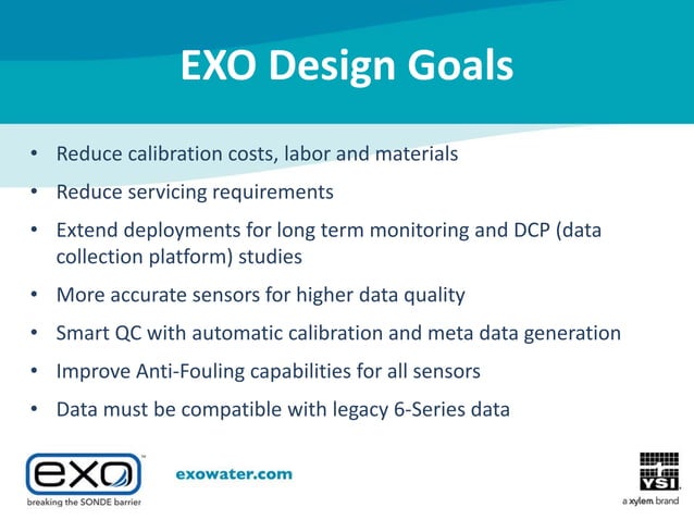 YSI Extending your Water Quality Deployment Times with EXO Sondes | PPT