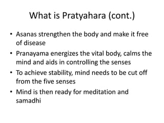 Pratyahara (Sense Withdrawal) in Yoga Sutras of Patanjali | PDF