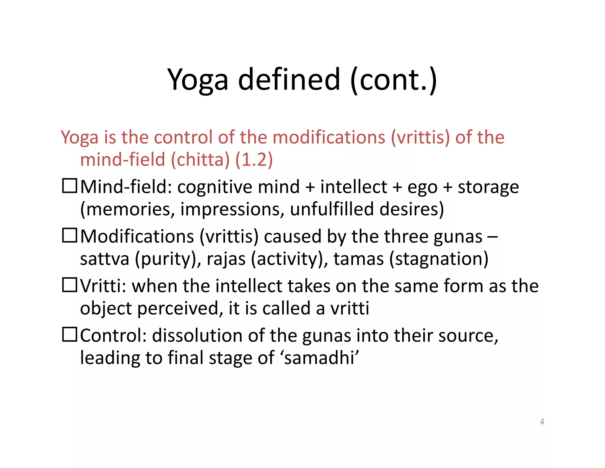 Ysp Yoga Defined | PDF