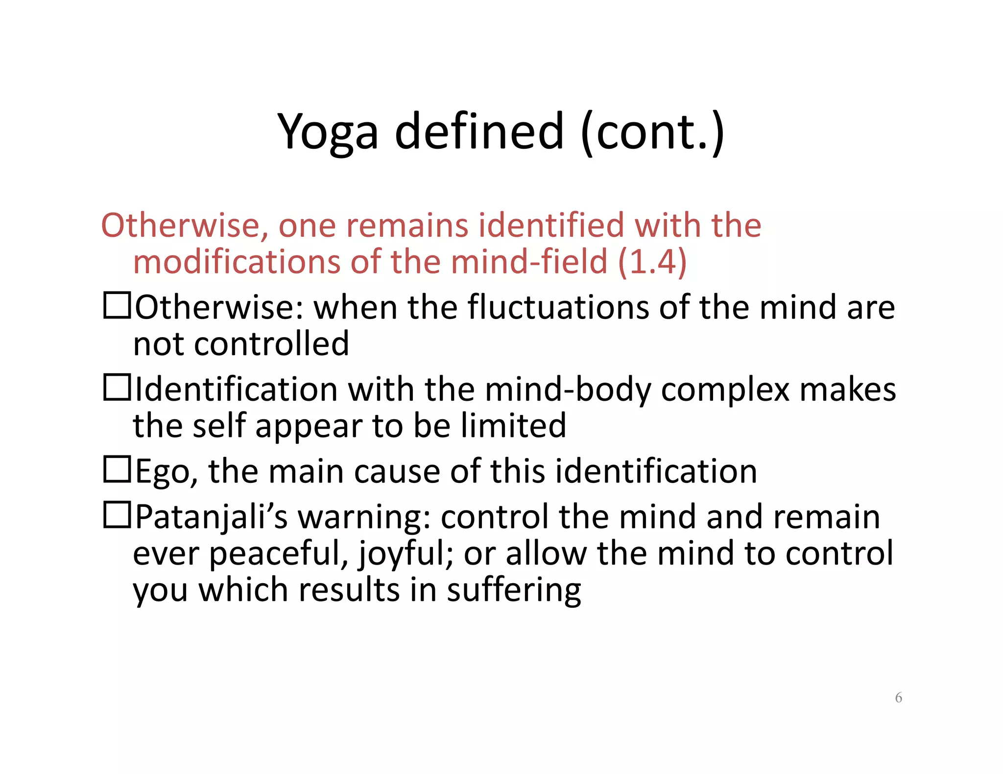 Ysp Yoga Defined | PDF