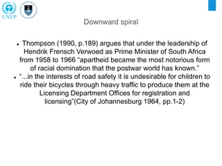 Social cultural dimensions in the decline of everyday cycling in Johannesburg | PPTX | Cycling ...