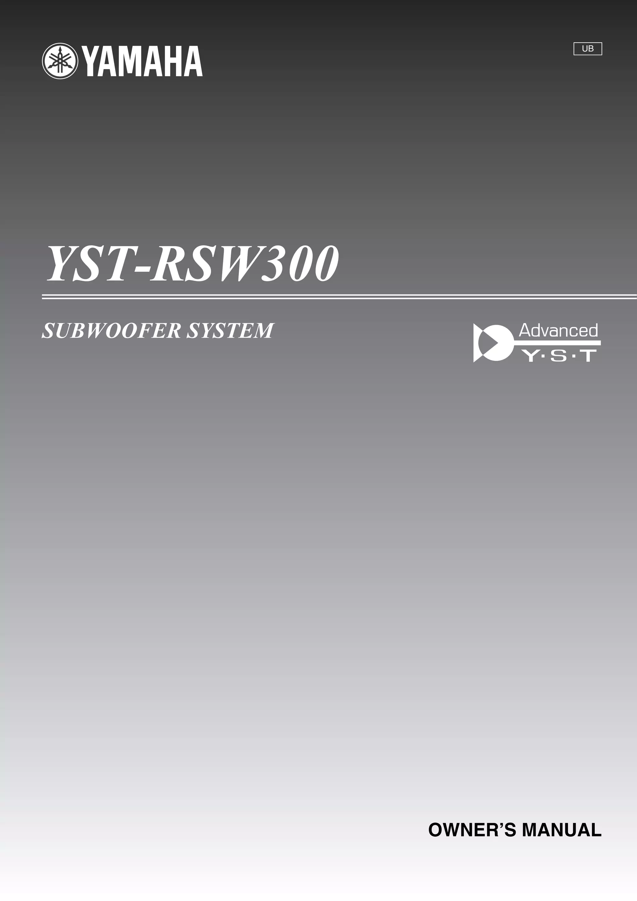 Yst Rsw300 Final | PDF