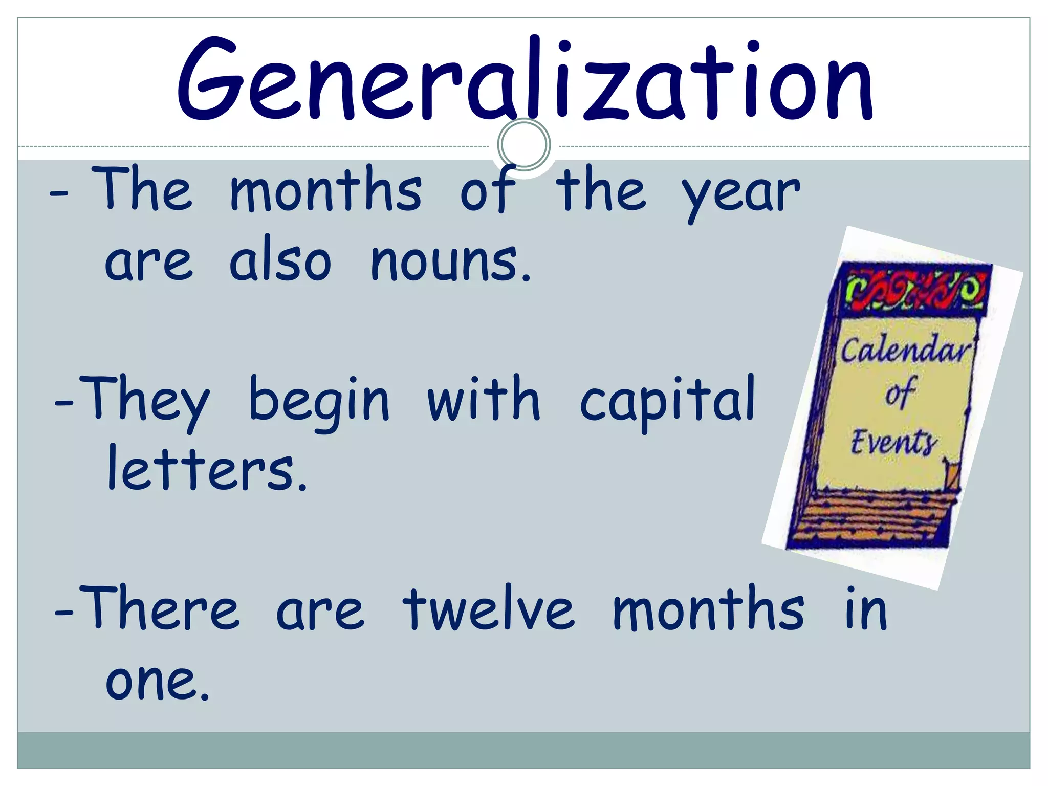 Months of the year | PPTX