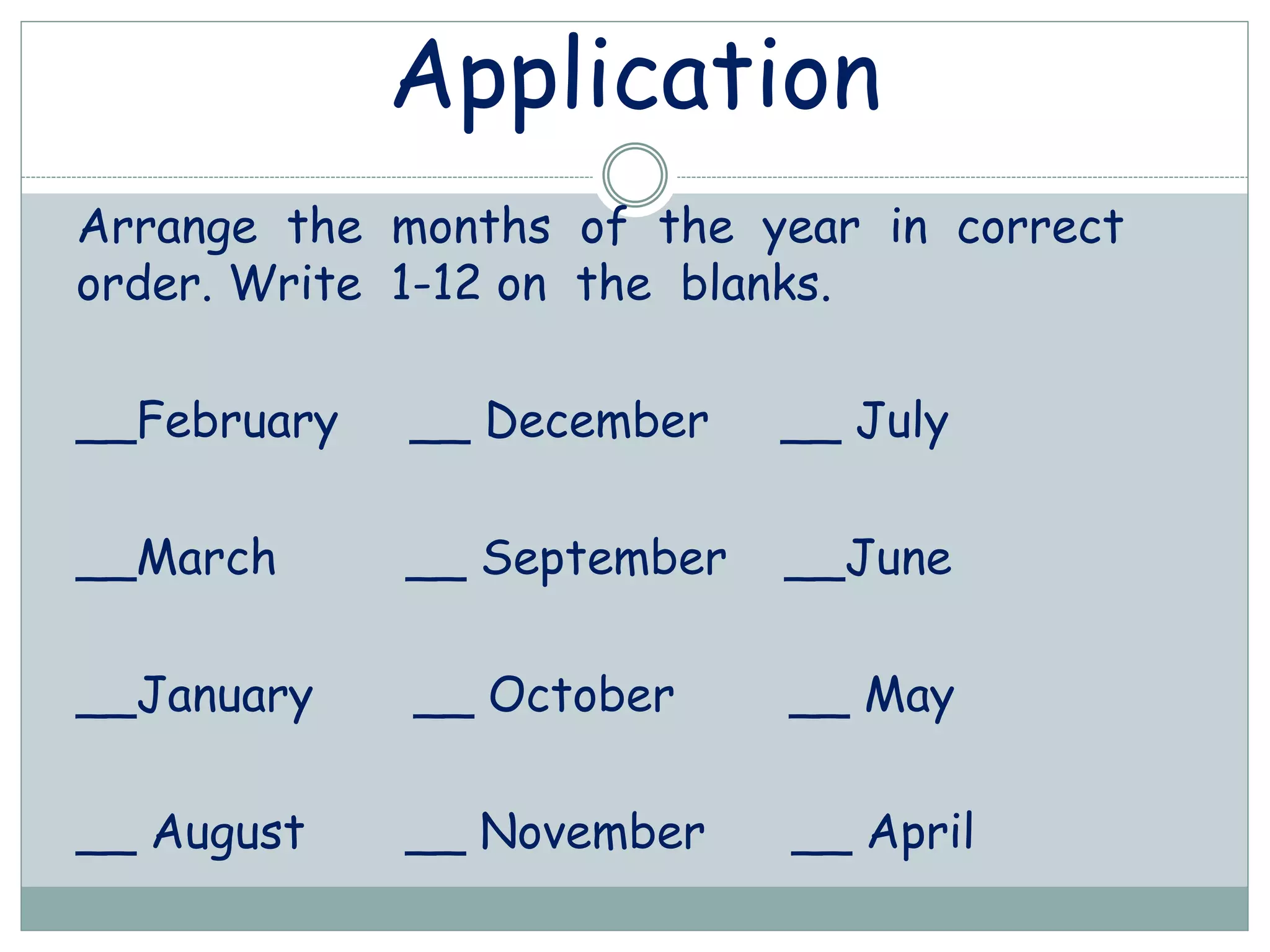 Months of the year | PPTX