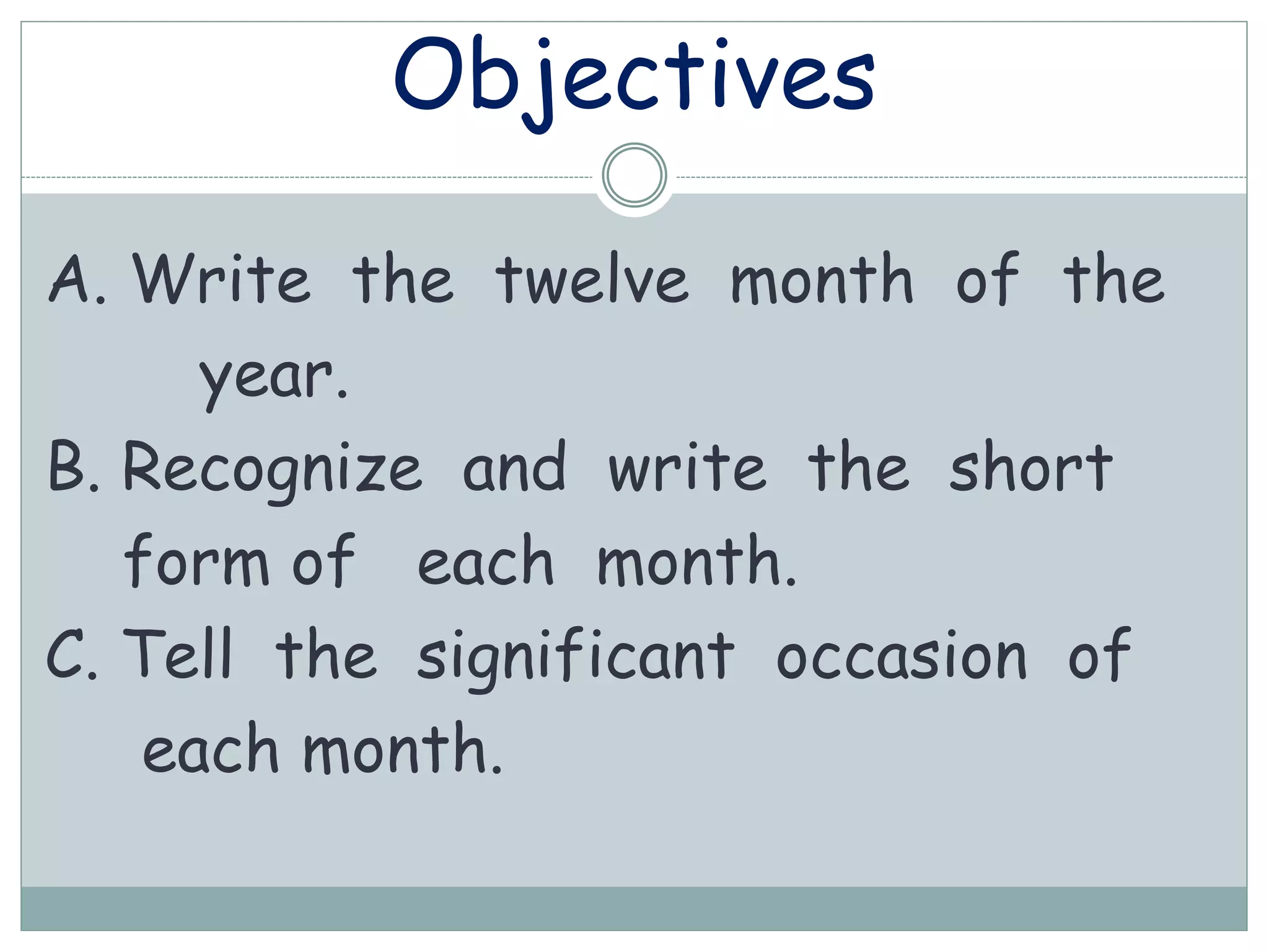 Months of the year | PPTX