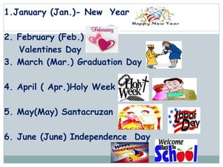 Months of the year | PPTX