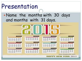 Months of the year | PPTX