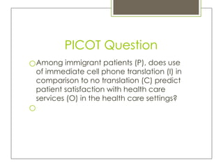 Improving Healthcare Outcomes with Immediate Cell Phone Translation for ...
