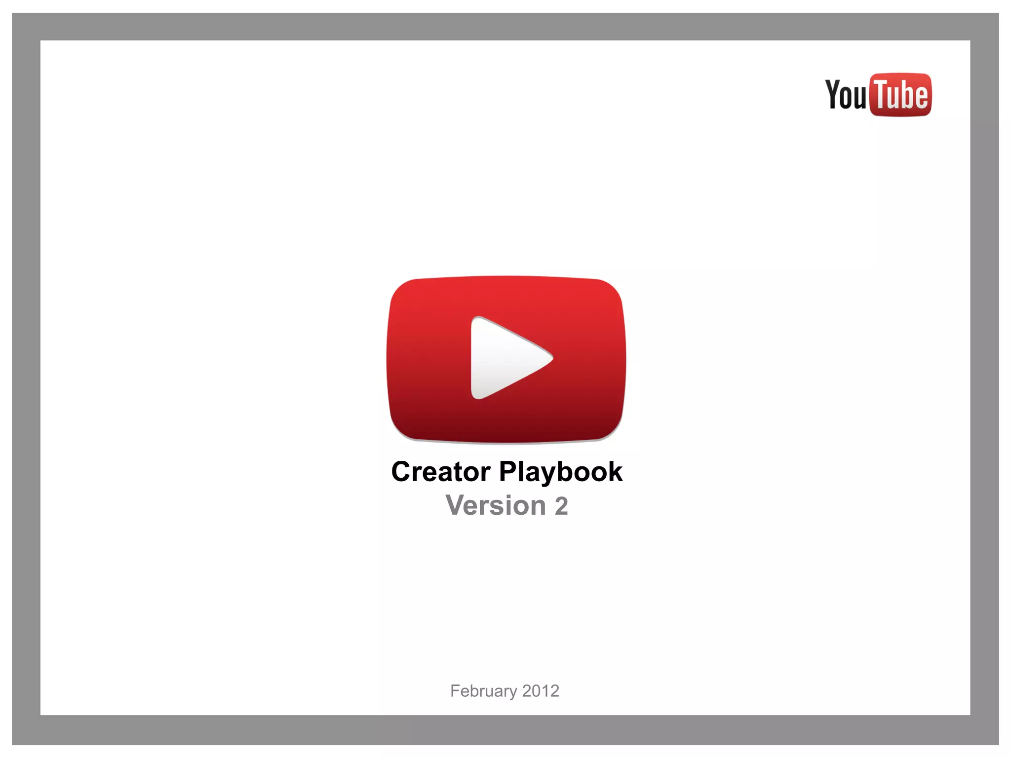 Youtube Creator Playbook | PDF