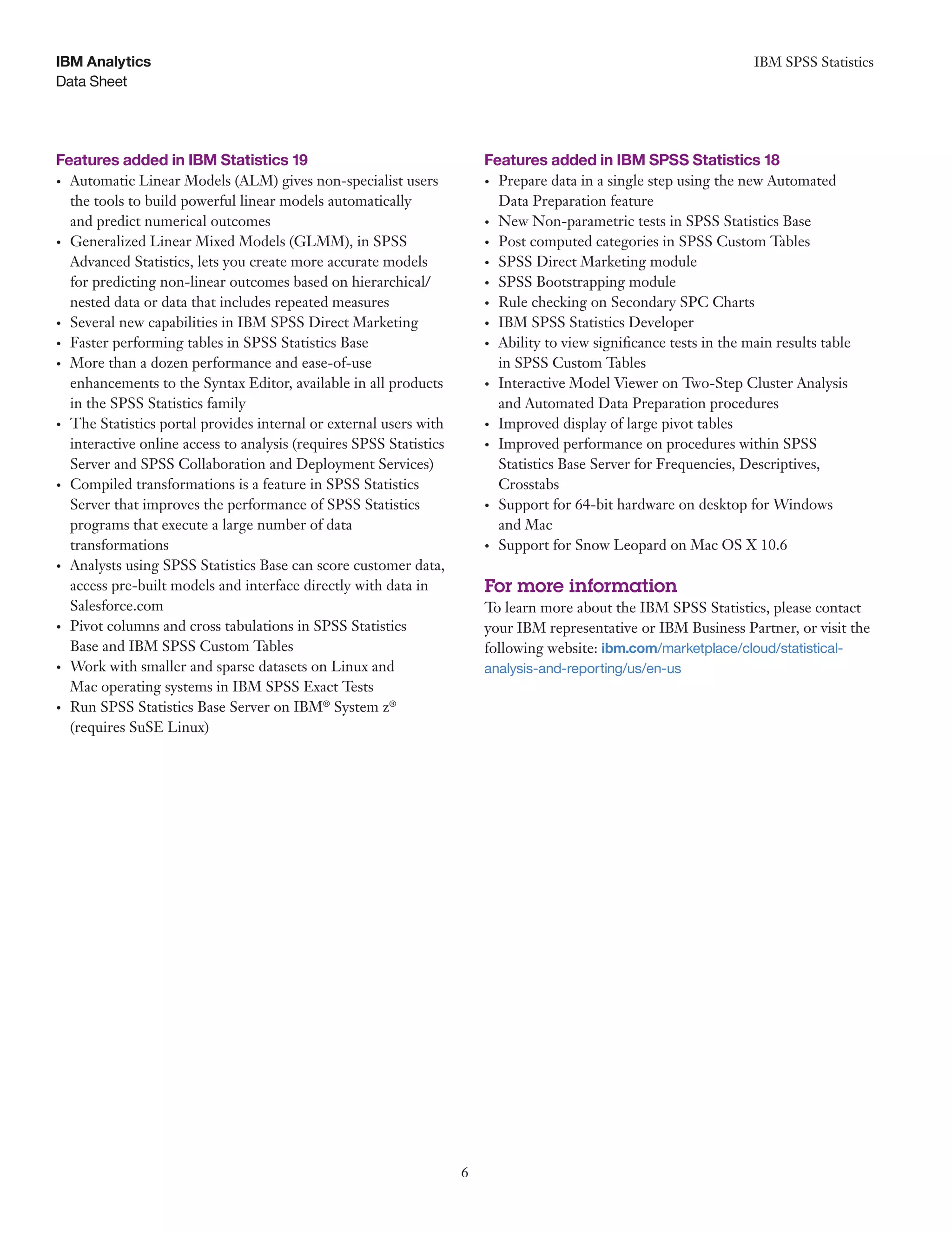 What's New in SPSS Statistics ? | PDF