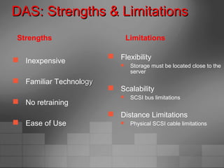 Direct Attached Storage CONCEPTS | PPT | Data Storage and Warehousing | Computing