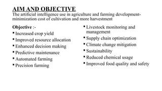 "Smart Farming: Harnessing AI and IoT for Sustainable Agriculture" | PPTX