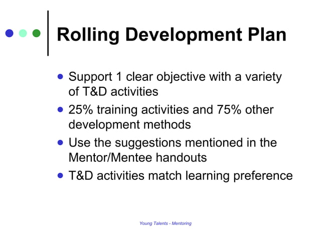 Personal Development Plan & Mentoring | PPT