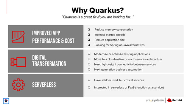 Y. Tsesmelis, Uni Systems: Quarkus use cases and business value | PPT