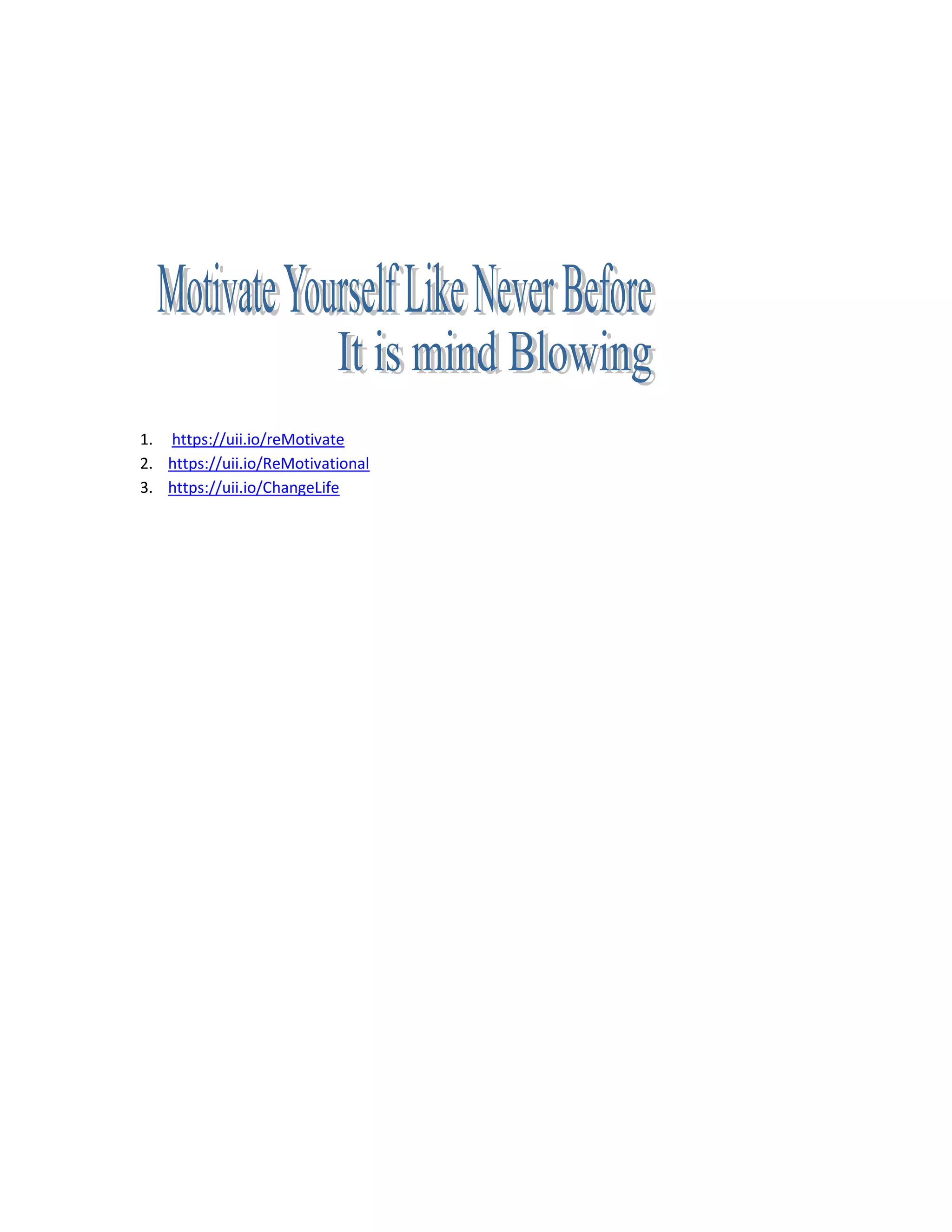 Motivational video links | PDF