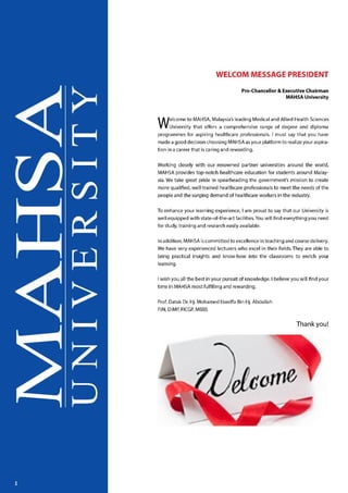 Brochure Masa University | PDF
