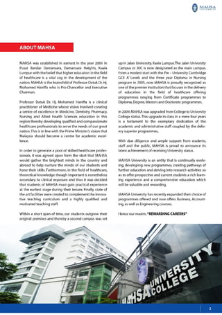 Brochure Masa University | PDF