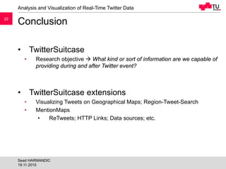 Analysis and Visualization of Real-Time Twitter Data | PPT