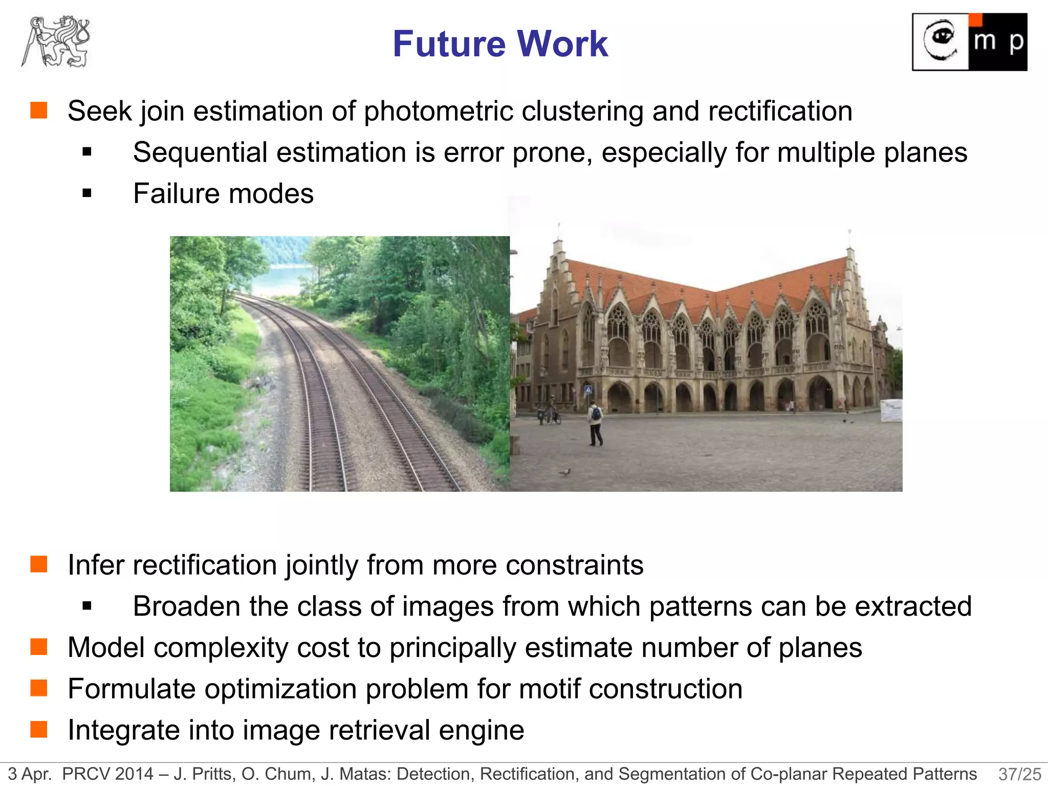 Detection, Rectification and Segmentation of Coplanar Repeated Patterns ...