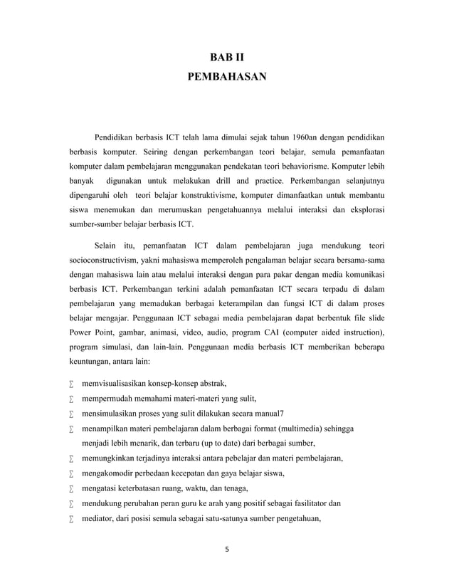 Peran ICT dalam Pendidikan | PDF