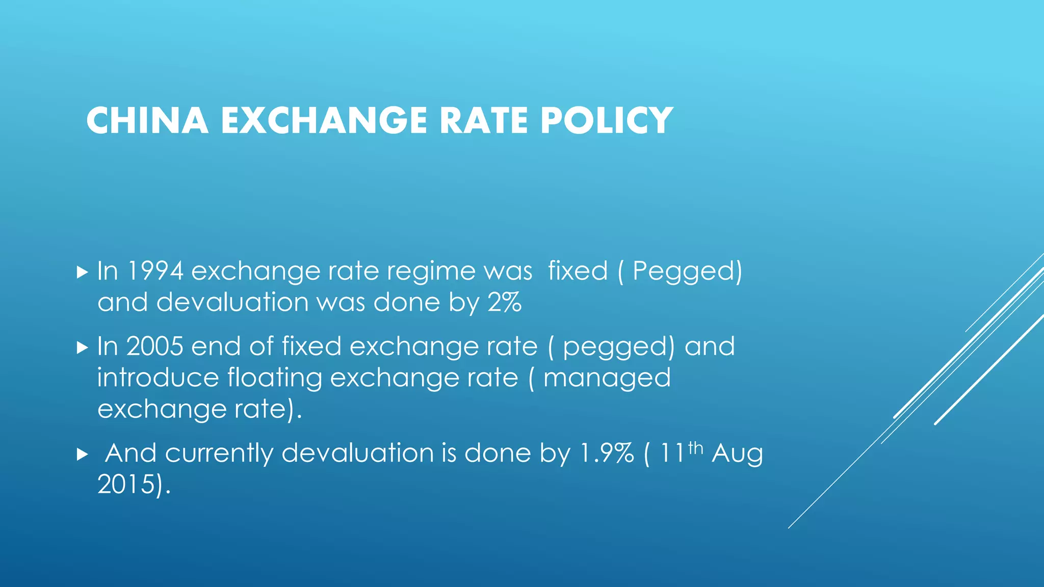Devaluation of Chinese currency ( Yuan) . A comprehensive case study ...